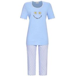 Ringella Pyjama Kurzarm 'Happy & Smile' mit Caprihose 4211222