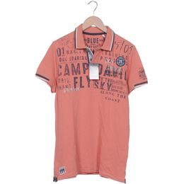 CAMP DAVID Herren Poloshirt, orange, Gr. 48