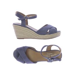 Tom Tailor Damen Sandale, blau