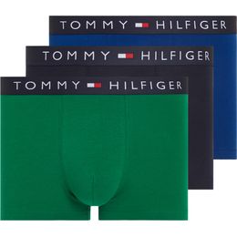 Tommy Hilfiger Original Pants kurz, 3er-Pack, Logo-Bund, für Herren, blau, L