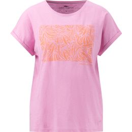 Fynch-Hatton® T-Shirt, Motiv, Baumwolle, für Damen, pink, XXL