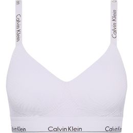 Calvin Klein Bustier, Logo-Unterbrustband, für Damen, lila, XL