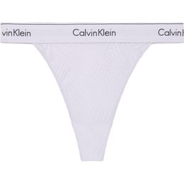 Calvin Klein String, Logo-Gummibund, für Damen, lila, XS
