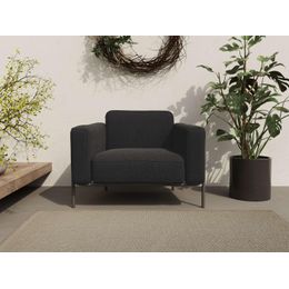 Andas Gartensessel Askild, Outdoor-Sessel, wetterfeste Materialien, Breite 100 cm, schwarz