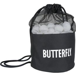 Butterfly Turnbeutel Tischtennisballtasche inkl. 100 Tischtennisbälle, Zubehör, schwarz
