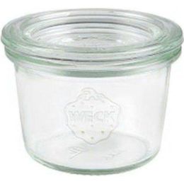 WECK Einmachglas, Glas, (Set, 12-tlg), Mini-Sturzglas, ohne Ringe und Klammern, weiß