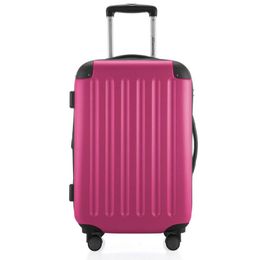 Hauptstadtkoffer Hartschalen-Trolley Spree, 4 Rollen, Reisegepäck Hartschalen-Koffer mit Volumenerweiterung und TSA Schloss, lila