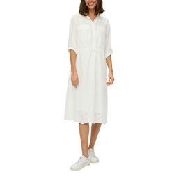 Hemdblusenkleid s.Oliver Gr. 38, N-Gr, weiß (offwhite) Damen Kleider Freizeitkleider