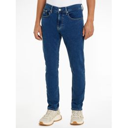 Slim-fit-Jeans Tommy Jeans "AUSTIN SLIM" Gr. 31, Länge 32, blau (medium denim) Herren Jeans Slim Fit