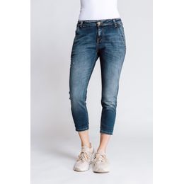 Caprijeans Zhrill Gr. 30, N-Gr, blau (blue) Damen Jeans Röhrenjeans