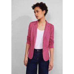 Street One Kurzblazer in melierter Optik, rosa