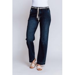 Schlagjeans Zhrill Gr. 32, N-Gr, blau (blue) Damen Jeans Röhrenjeans