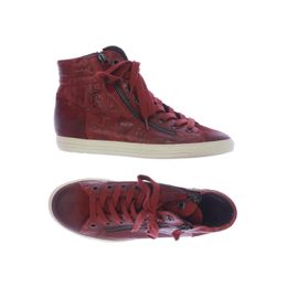 Paul Green Damen Sneakers, rot, Gr. 4