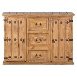 MiaMöbel Mexico Sideboard Massivholz Pinie Mexiko Möbel Mexikanisch