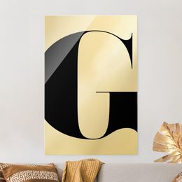 Glasbild Antiqua Letter G