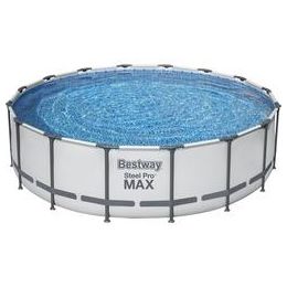 Bestway Pool Komplett Set Steel Pro Max Frame Ø 488 x 122 cm