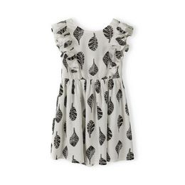 MINOTI Kleid M&auml;dchen Gr&ouml;&szlig;e 110/116 schwarz / wei&szlig;