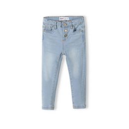 MINOTI Jeans M&auml;dchen Gr&ouml;&szlig;e 92/96 hellblau / braun