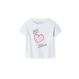 MINOTI Shirt girl size 122/128 Pink / Black / White