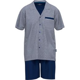 Götzburg GÖTZBURG Pyjama Herren-Shorty Single-Jersey gemustert