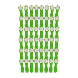 trendfinding Wäscheklammern 48 Wäscheklammern mit Edelstahlfedern und Softgrip Grün-Weiß