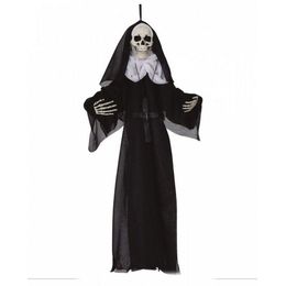 Horror-Shop Dekoobjekt Nonne als Skelett Hängefigur für Halloween 50 cm
