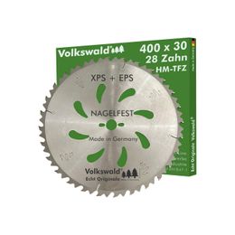 Volkswald Kreissägeblatt Volkswald ® HM-Sägeblatt TFZ 400 x 30 mm Z= 28 Kreissägeblatt EPS XPS