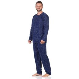 EloModa Pyjama Herren Pyjama Schlafanzug einem Oberteil und einer Hose