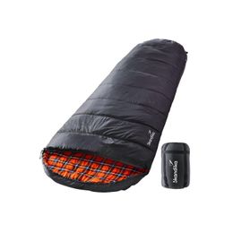 Skandika Schlafsack Vegas Flanell (schwarz) (RV links)