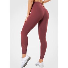 Yvette Leggings Sport Damen Lang mit Mesh Blickdicht Fitness Sporthose 192A02