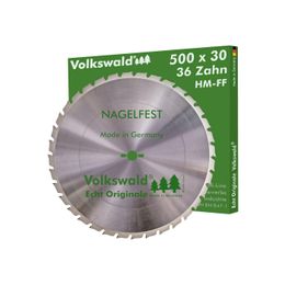 Volkswald Kreissägeblatt Volkswald ® HM-Sägeblatt FF 500 x 30 mm Z= 36 Nagelfest Kreissägeblatt