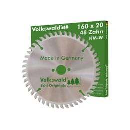 Volkswald Kreissägeblatt Volkswald ® HM-Kreissägeblatt W 160 x 20 mm Z= 48 Acrylglas Holzplatte