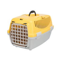 Trixie Tiertransportbox Transportbox Capri hellgrau/gelb für Katzen