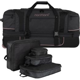 Normani Reisetasche Reisetrolley 120-150 L mit Kleidertaschen