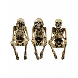Horror-Shop Dekofigur Drei Weise Konfuzius Skelett Figuren 10cm als deko