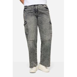 Angel of Style Regular-fit-Jeans Cargojeans Straight Fit bleached Cargotaschen