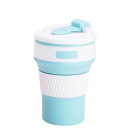 ousudela Coffee-to-go-Becher Multifunktionale Reise-Kaffeetasse aus Silikon faltbar