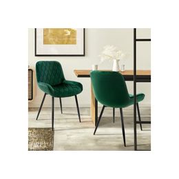 ML-Design Stuhl Esszimmerstühle Set mit Rücken und Armlehnen Polster Küchenstühle (2 St)