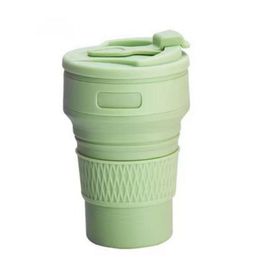 ousudela Coffee-to-go-Becher Multifunktionale Reise-Kaffeetasse aus Silikon faltbar