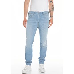 Slim-fit-Jeans Replay "ANBASS HYPERFLEX BIO" Gr. 32, Länge 36, light blue 66g Herren Jeans Slim Fit