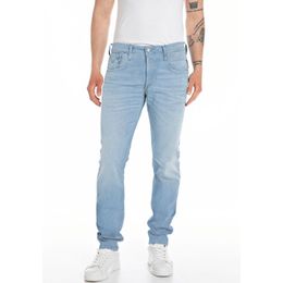 Slim-fit-Jeans Replay "ANBASS HYPERFLEX BIO" Gr. 30, Länge 32, light blue 66g Herren Jeans Slim Fit
