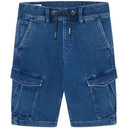 Jeansshorts Pepe Jeans "RELAXED CARGO" Gr. 10, N-Gr, blau (dark blue) Jungen Jeans Shorts