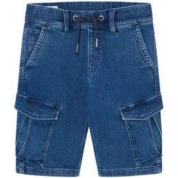 Jeansshorts Pepe Jeans "RELAXED CARGO" Gr. 16, N-Gr, blau (dark blue) Jungen Jeans Shorts