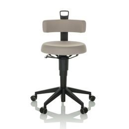 hjh OFFICE Drehhocker TOP WORK FLEX Stoff ohne Armlehnen