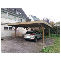 LENNECARport, Doppelcarport mit Flachdach Modell "Barcelona"