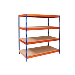 Mammut Weitspannregal Blau-orange