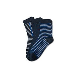 Tchibo 3 Paar Socken - Dunkelblau - Gr.: 39-42