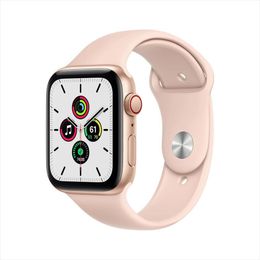 Apple Watch (Series SE) 2020 GPS + Cellular 44 mm - Aluminium Gold - Sportarmband Sandrosa