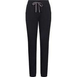 RÖSCH Move X Schlafanzug-Hose, Reißverschlusstaschen, Tunnelzug, für Damen, schwarz, 44