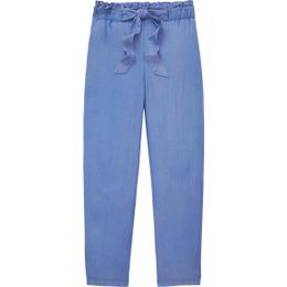 Tom Tailor Denim DENIM TOM TAILOR Stoffhose, Schleife, Paspeltaschen, für Damen, blau, S